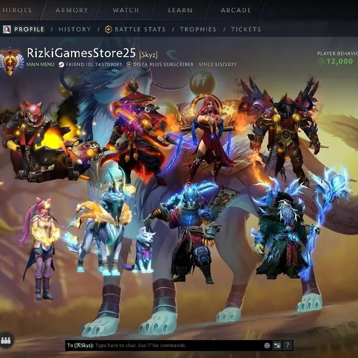Jual id dota immortal arcana lc rubik techies mmr 5643 - Kota Bogor ...