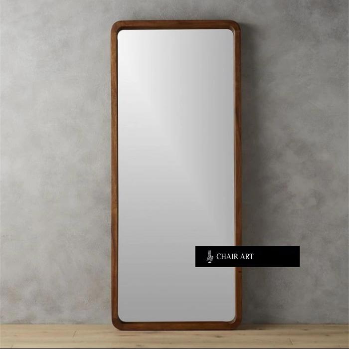 Jual Kaca cermin Badan Standing Mirror Full Body Cermin Lantai Kayu ...