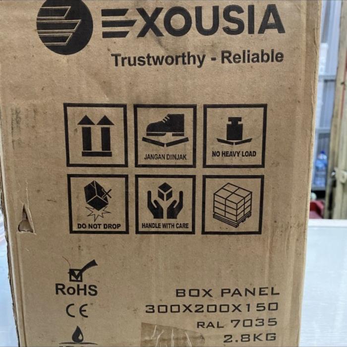 Jual box panel indoor 300x200x150 ip65 exousia box panel 30x20x150 ...
