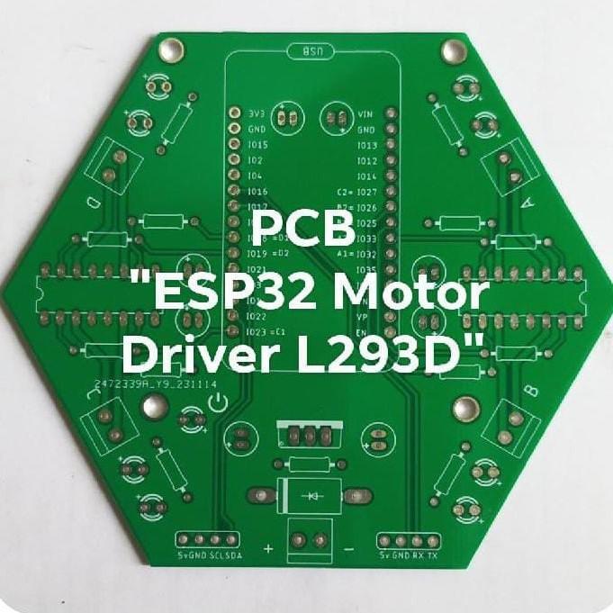 Jual PCB ESP32 Motor Driver L293D + komponen sudah disolder tanpa ESP32 ...