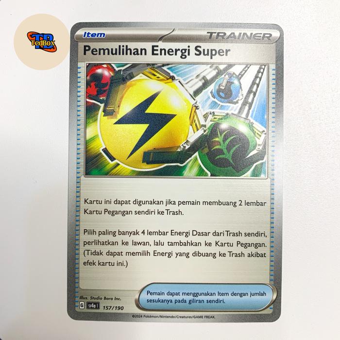 Jual Pokemon TCG Indonesia SV4a 157/190 Item Pemulihan Energi Super Kartu - Jakarta Utara ...