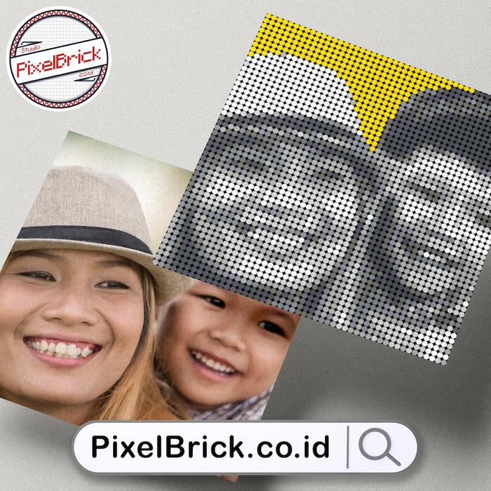 Promo Personalized Mosaic Portrait (Custom LEGO Pixel Art - 40179) - Kota Tangerang - PixelBrick ...