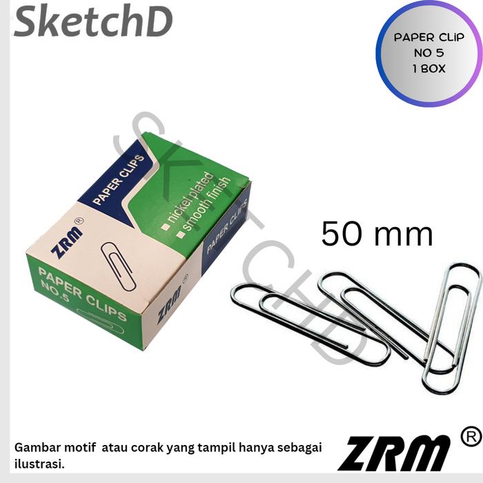 Promo Paper Clip - Klip kertas besar No.5 ZRM - trigonal clips - Kota ...