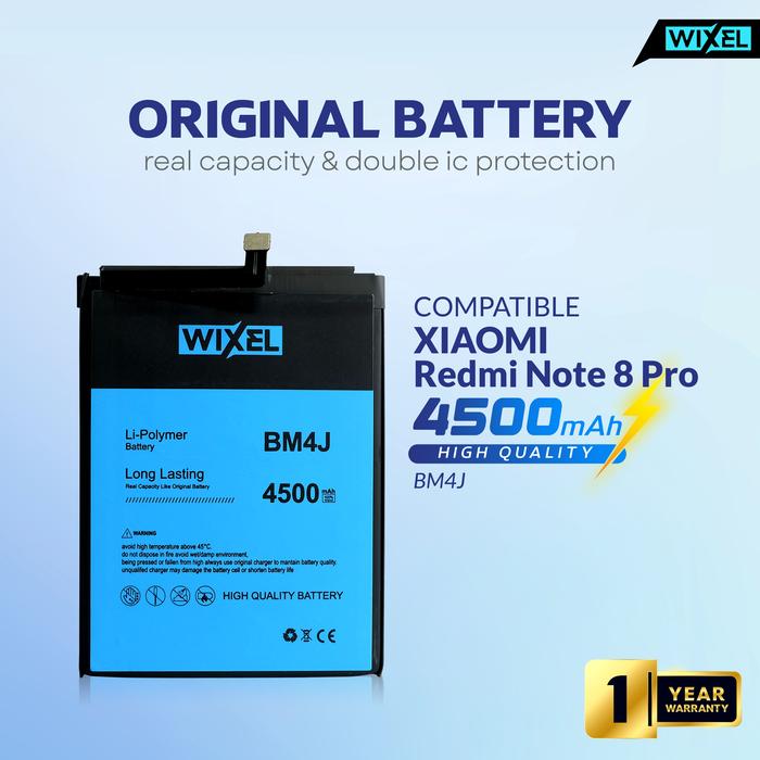 Promo WIXEL Baterai XiaoMi BM4J Redmi Note 8 Pro Batre Batrai Double ...