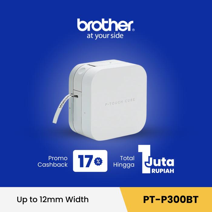 Promo BROTHER Printer Label PT P300BT P300 Bluetooth / Up to 12mm Cicil ...