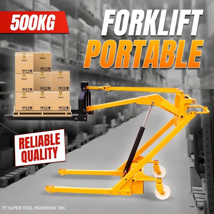 Jual Forklift Portable 500 Kg Handlift Hand Lift 500kg 2100mm Fork lift ...