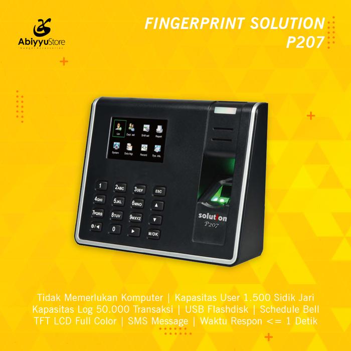 Jual Fingerprint Solution P207 / Mesin Alat Absensi Sidik Jari ...