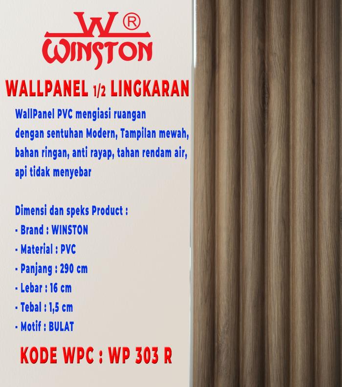Jual Termurah Wallpanel Wall Panel Bulat Molding Board PVC WPC Kisi ...