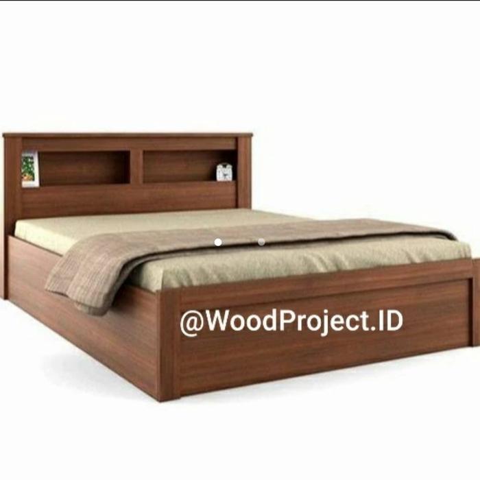 Jual pesanan khusus kak henri dipan storage kayu jati ukuran 180x200 cm ...