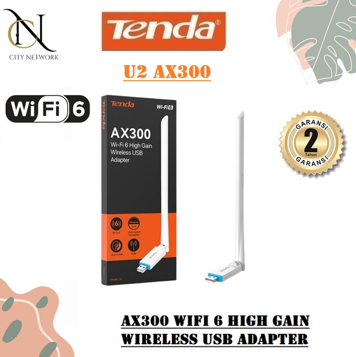 Jual Tenda U2 AX300 Wi-Fi 6 High Gain Wireless USB Adapter - Jakarta Pusat - city network ...