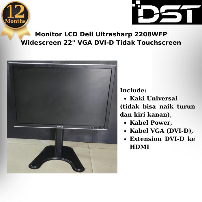 Jual Monitor LCD Dell Ultrasharp 2208WFP Widescreen 22" VGA DVI-D ...