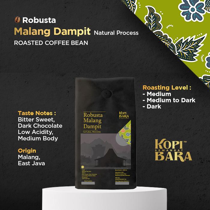 Jual Robusta Malang Dampit 1kg-Roasted Coffee Bean-Kopi Bara Signature ...
