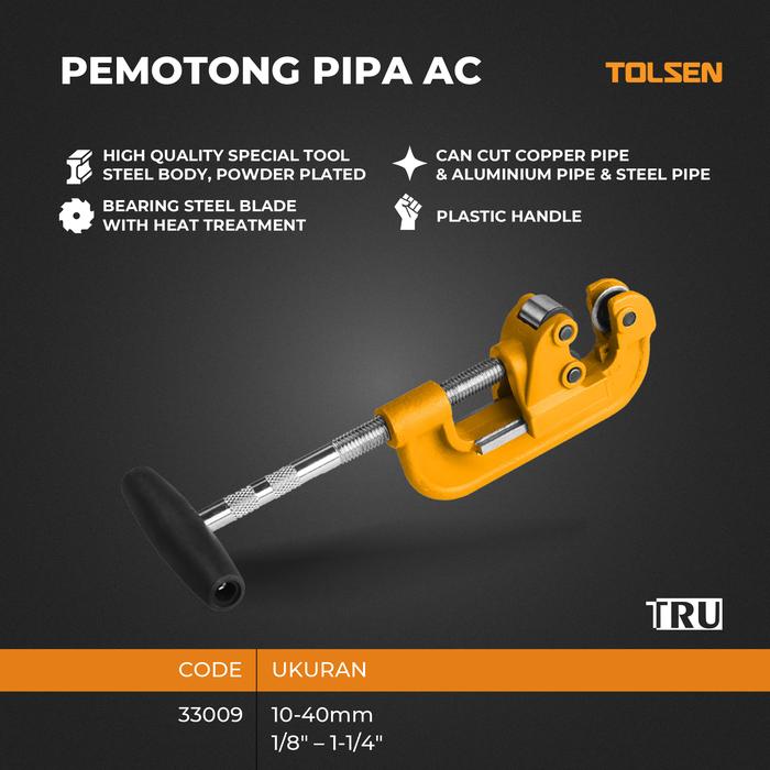 Jual Alat Pemotong Pipa Besi / Heavy Duty Pipe Cutters / TUBE CUTTER ...