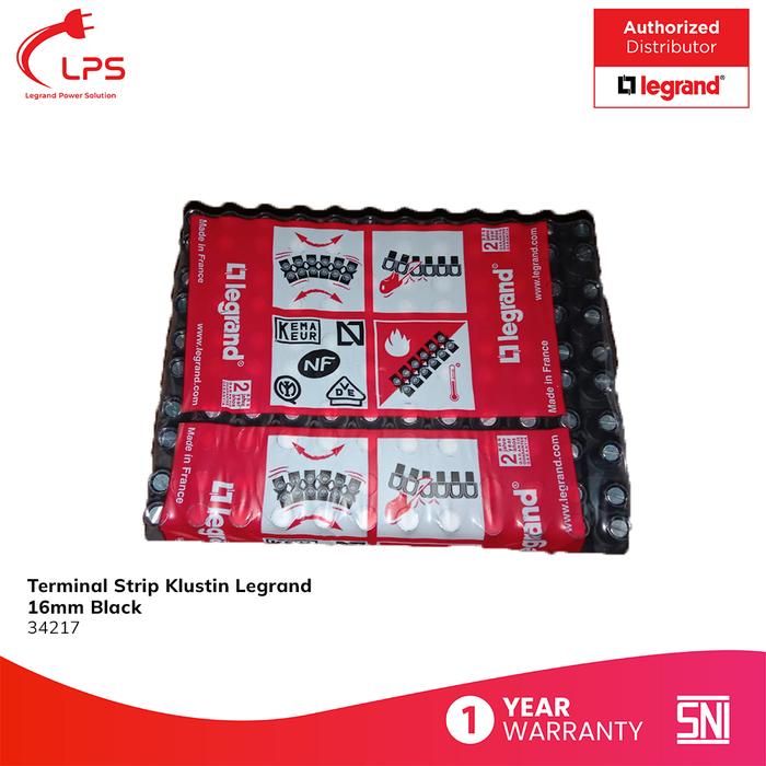 Promo Legrand Terminal Blok Strip Kabel Klustin Krustin 16mm Hitam ...