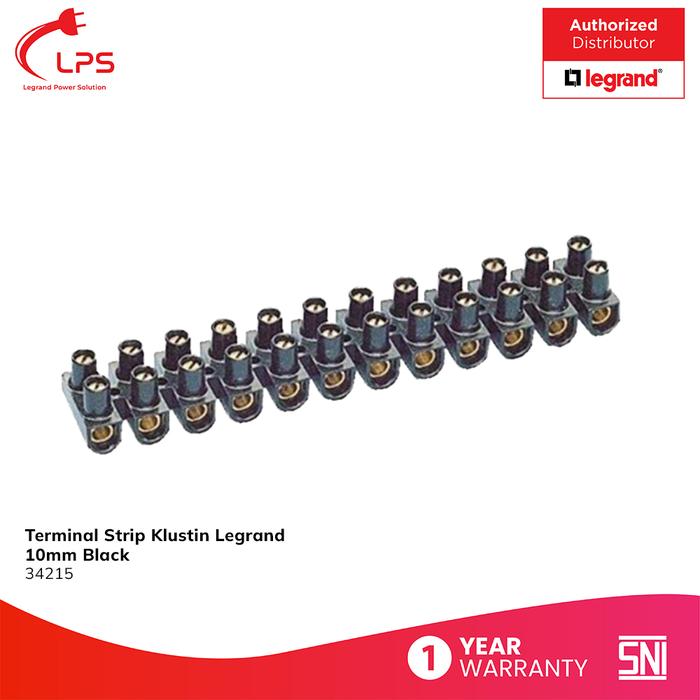 Promo Legrand Terminal Blok Strip Kabel Klustin Krustin 10mm Hitam ...