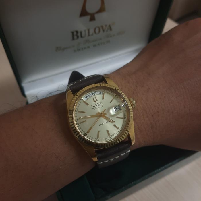 Jual Jam Bulova President Automatic Vintage Swiss Longines Omega Mido ...