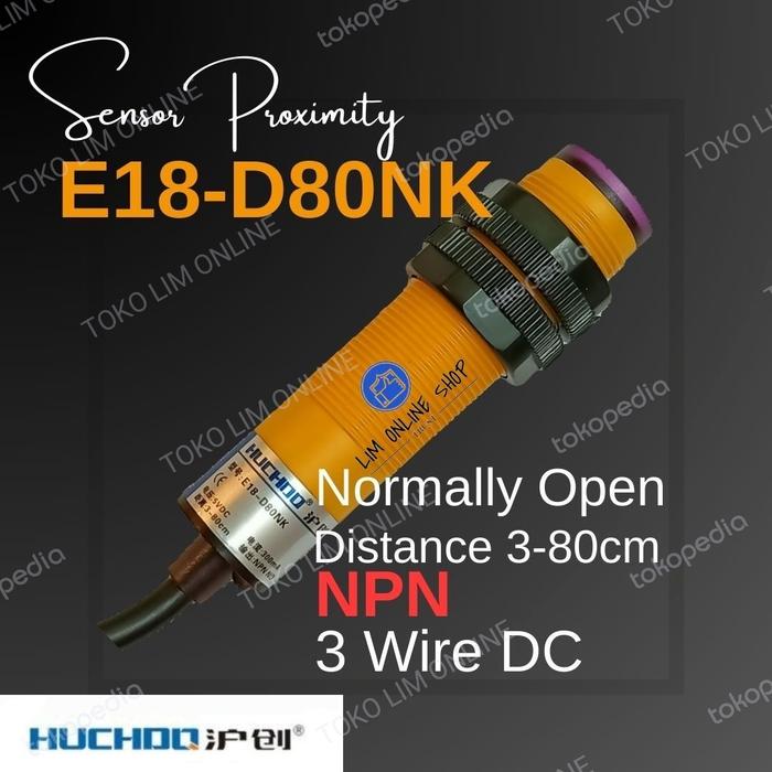 Jual E18-D80NK infrared sensor proximity adjustable 3 - 80 cm - Jakarta ...