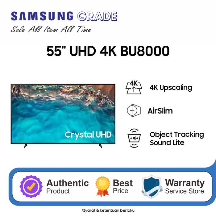 Jual SAMSUNG Smart TV 55" Crystal UHD BU8000 - UA55BU8000K - Kota Semarang - Samsung Grade ...