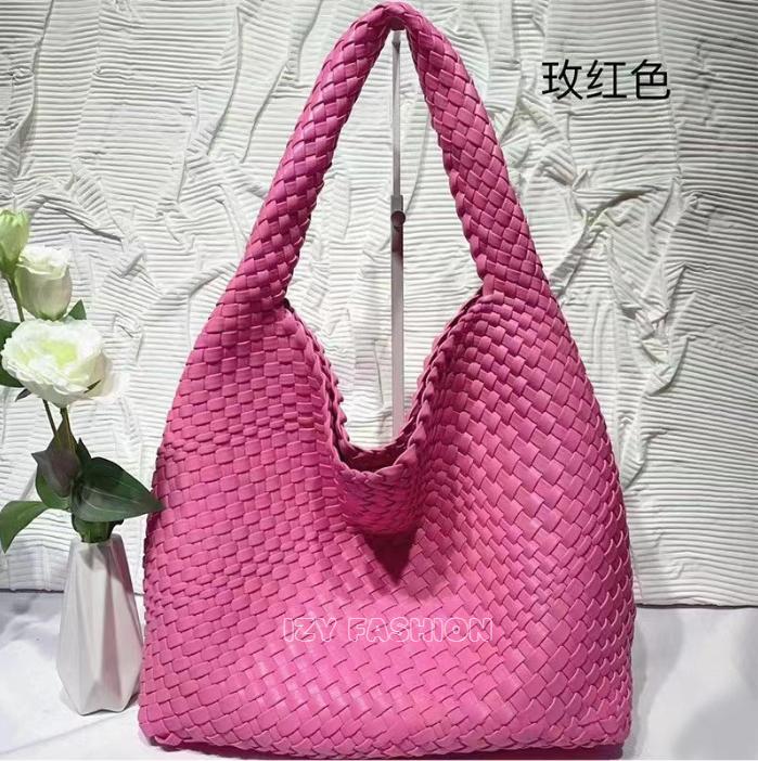Promo BV TOTE BAG MEDIUM PREMIUM LEATHER KOREAN BAG FREE POUCH - Merah ...