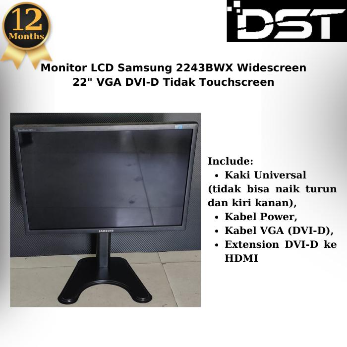 Jual Monitor LCD Samsung 2243BWX Widescreen 22" VGA DVI-D Tidak ...