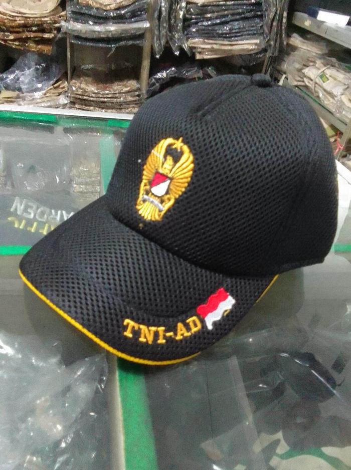 Jual ER Topi TNI AD hitam logo TNI AD - Topi TNI AD - Jakarta Selatan ...