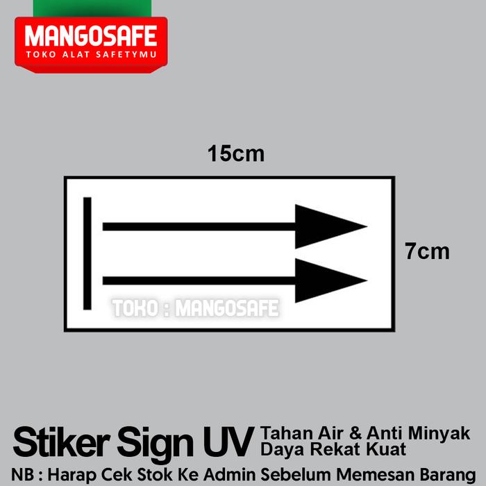 Jual Stiker Wadah Tutup Limbah Tanda Panah 15 x 7 cm / Waste Residual ...