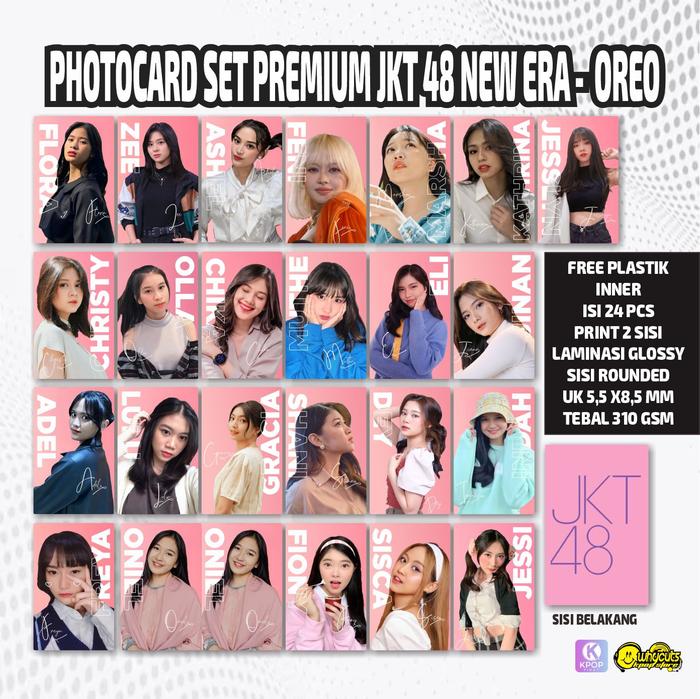 Jual PC Photocard Jkt48 freya zee marsha isi 25pcs print 2 sisi laminasi glossy tebal anti air ...