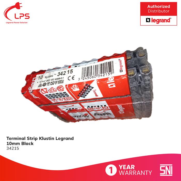 Promo Legrand Terminal Blok Strip Kabel Klustin Krustin 10mm Hitam ...