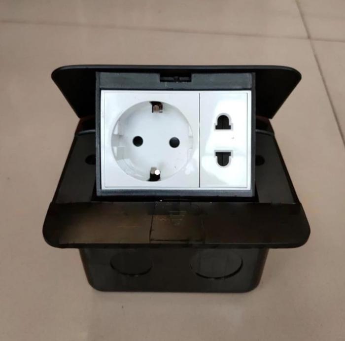 Jual Stop Kontak Lantai / Tanam - Hitam - Jakarta Pusat - Lancar Terus ...