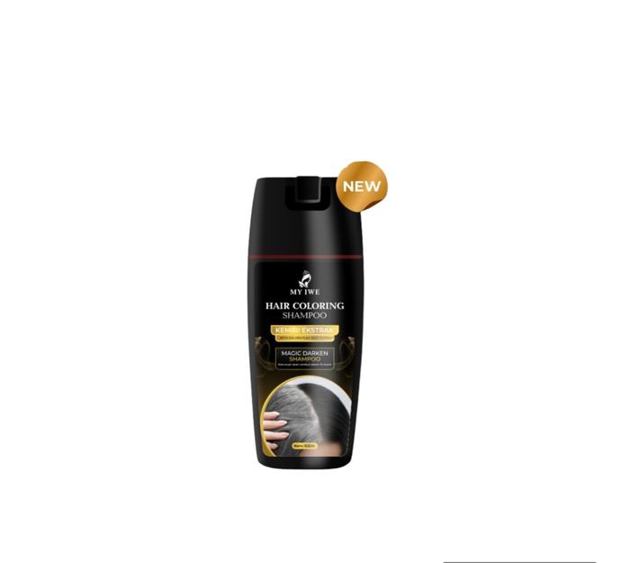 Jual Shampoo my iwe black coloring rambut uban dan pewarna rambut ...