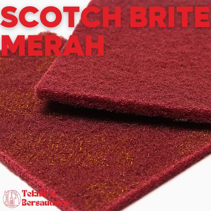 Jual Spon Merah Amplas Stainless Lembaran Scotch Brite - Jakarta Utara ...