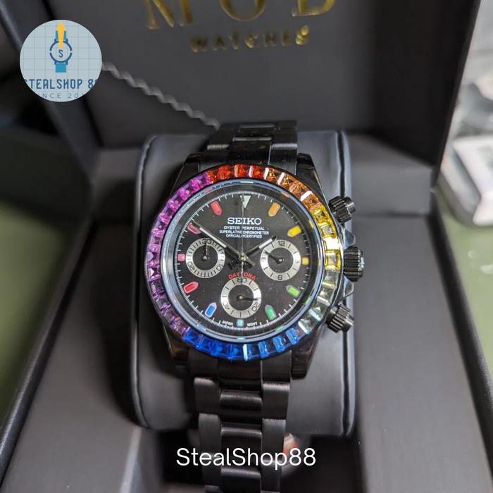 Promo Seiko Daytona Gemstone Black VK63 Playboy Style - Jakarta Utara ...