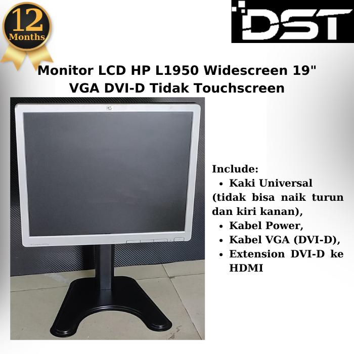 Jual Monitor LCD HP L1950 Widescreen 19" VGA DVI-D Grade B - Jakarta ...