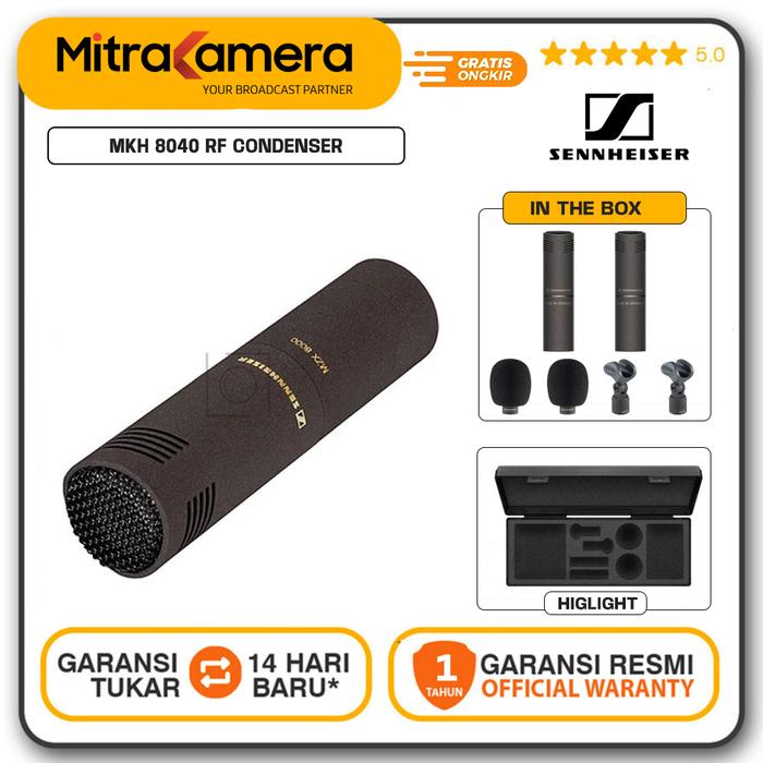 Promo Sennheiser MKH 8040 RF Condenser Studio Cardioid Microphone Cicil ...