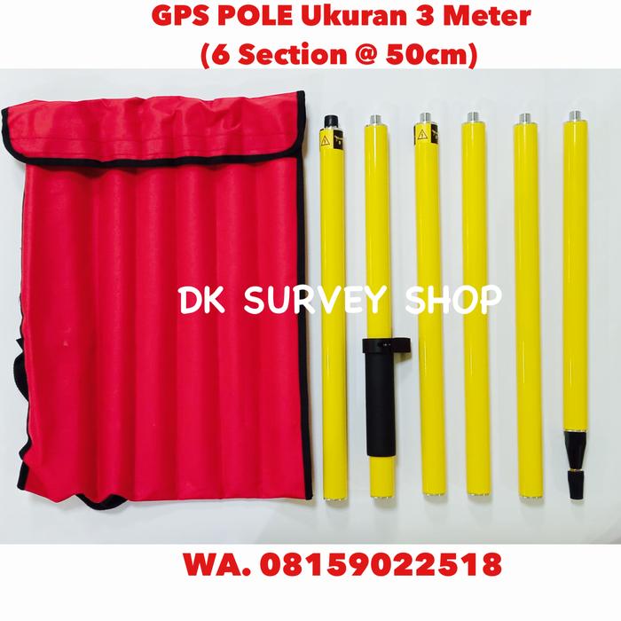 Jual GPS Pole / Range Pole / Prism Pole / Pole Stick / Jalon Prisma ...
