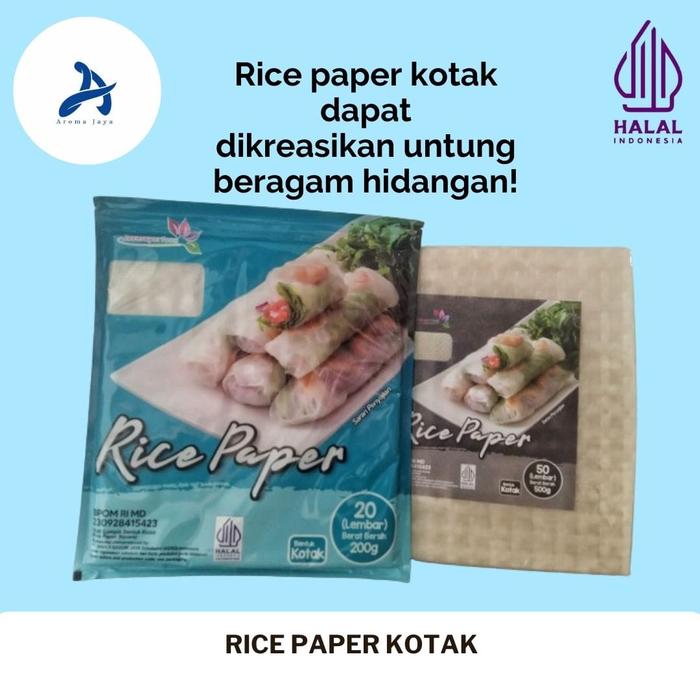 Jual Rice Paper / Kulit Lumpia Vietnam /Spring Roll BANH TRANG KOTAK ...