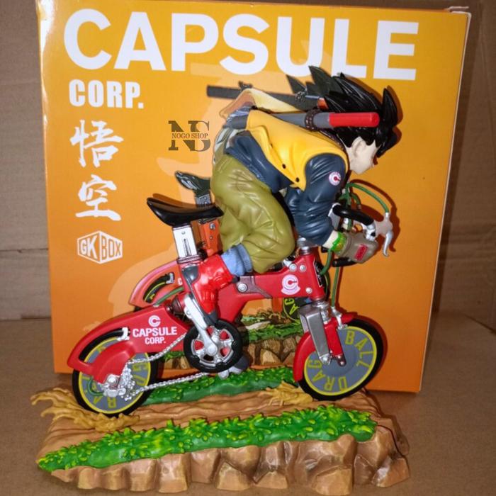 Jual PVC Action Figure Son Goku Dragon Ball Z Training Capsule Bicycle ...