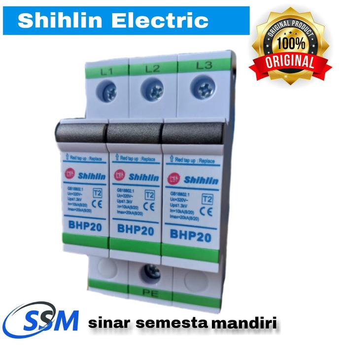 Jual Surge Protection Device BHP20-3PR (3P) 20kA 1,2kV Shihlin Electric - Jakarta Pusat - Sinar ...