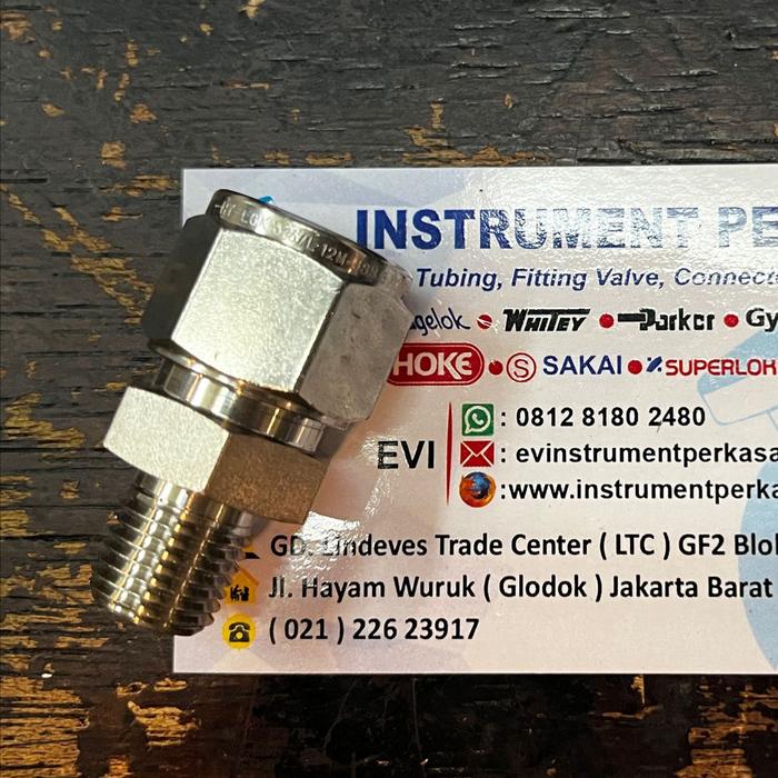 Jual Male connector 12mm OD x 1/4" MNPT SS316 brand korea - Jakarta Barat - CV INSTRUMENT ...