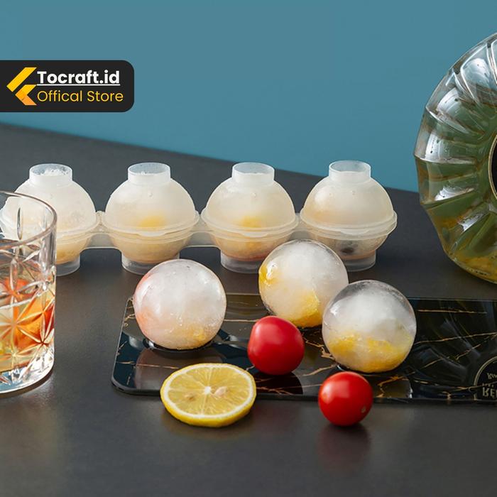 Promo TCID Cetakan Es Batu Bulat Model Bola 4 Slot Ice Maker - Jakarta ...