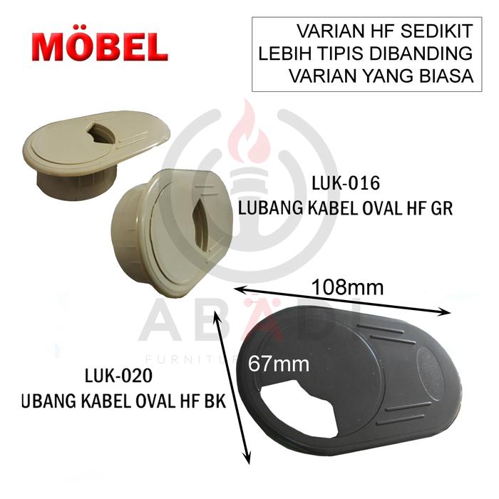 Jual Tutup Lubang Kabel Gromet Grommet Bulat Plastik Abu Grey /Putih ...