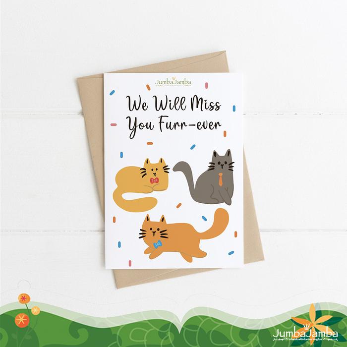 Jual Kartu Ucapan Selamat Jalan - Cats Will Miss You Good Bye Greeting ...