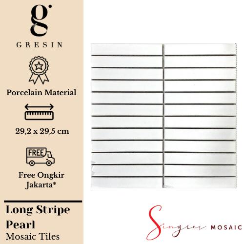 Jual Pearl Long Stripe Singres Mosaic Tiles | Mosaic Keramik - Jakarta ...