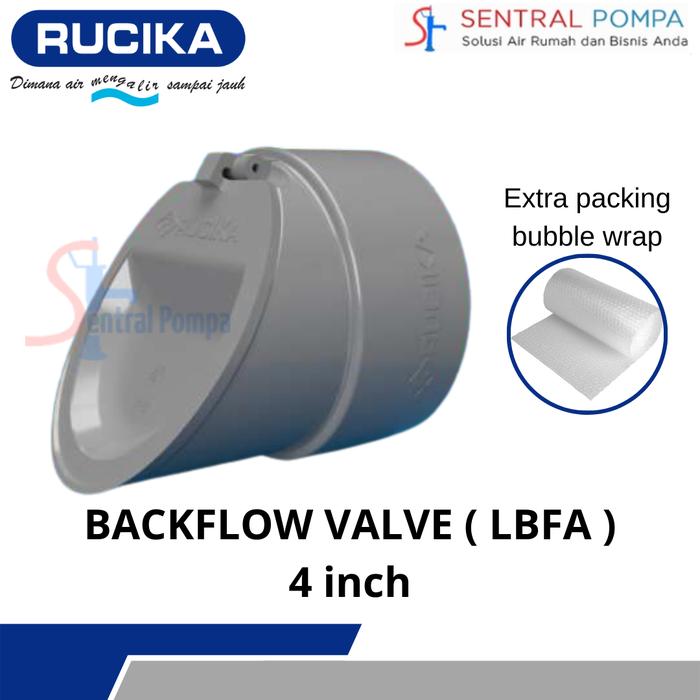 Jual Rucika Back Flow Valve 4 inch Tutup Pipa Pembuangan Backflow 4 ...