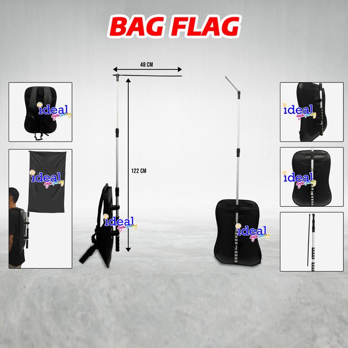 Jual Bag Flag, Flag Banner - Backpack Flag - Flag Banner - Flying Banner- Tas bendera - Jakarta ...