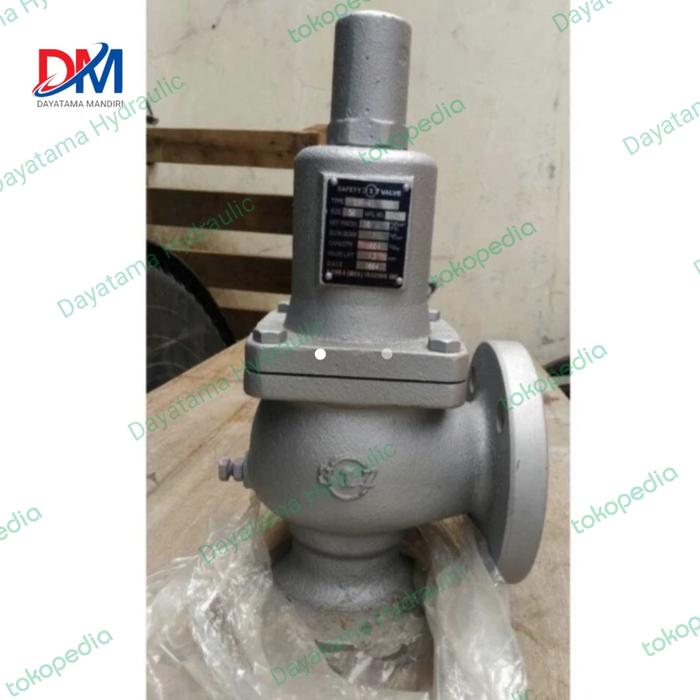 Jual 2" INCH SAFETY VALVE FLANGE JIS 10K 317 BODY CAST IRON - Jakarta ...