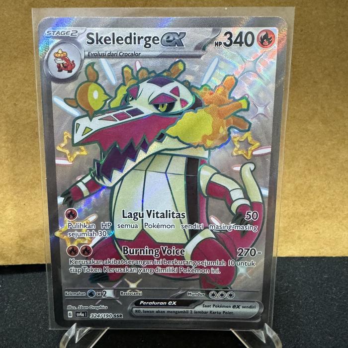 Jual Skeledirge ex SSR sv4a Kartu Pokemon TCG Indonesia - Kota Bandung ...