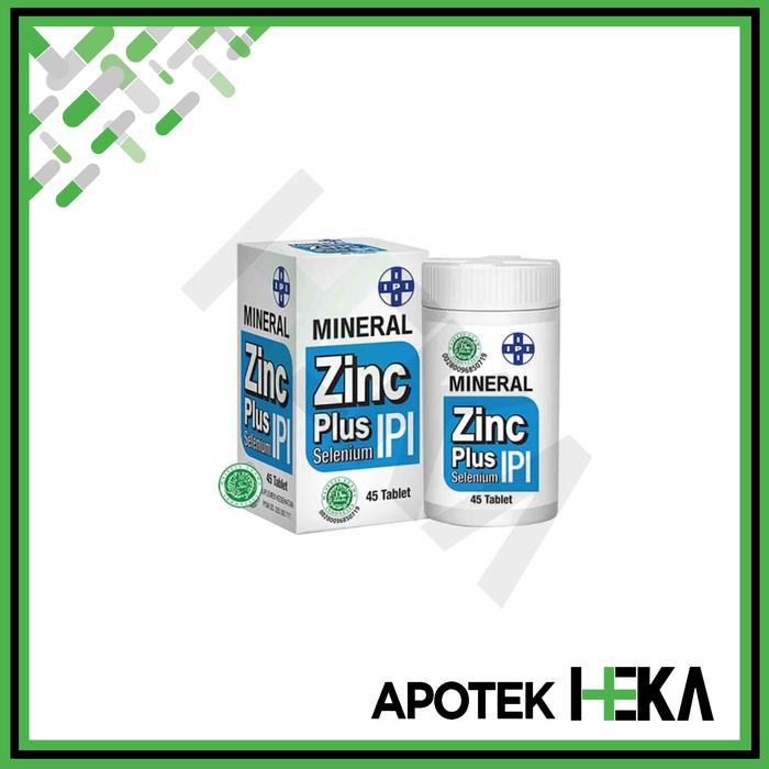 Jual Zinc Plus Selenium IPI Mineral Botol isi 45 Tablet - Kota Bekasi ...