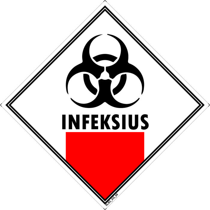 Jual STICKER LABEL SIMBOL LIMBAH B3 UKURAN 10X10 CM - INFEKSIUS - Kota ...