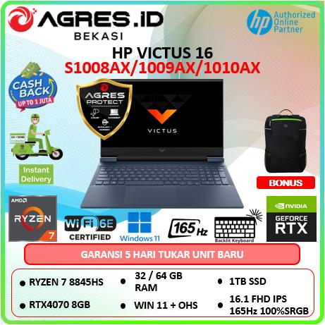 Promo Hp Victus 16 RTX4070 8Gb Ryzen 7 8845HS 64Gb 1Tb W11+Ohs 16.1Fhd ...